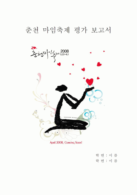 2007마임축제평가 보고서