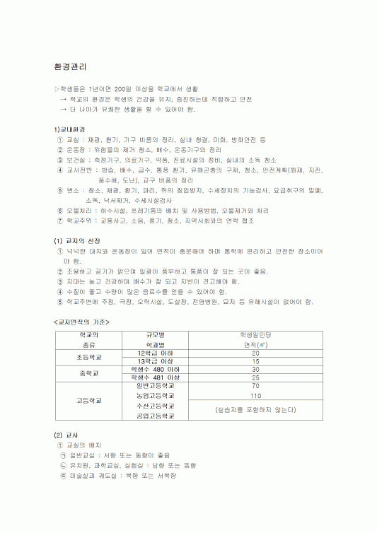 교내환경관리