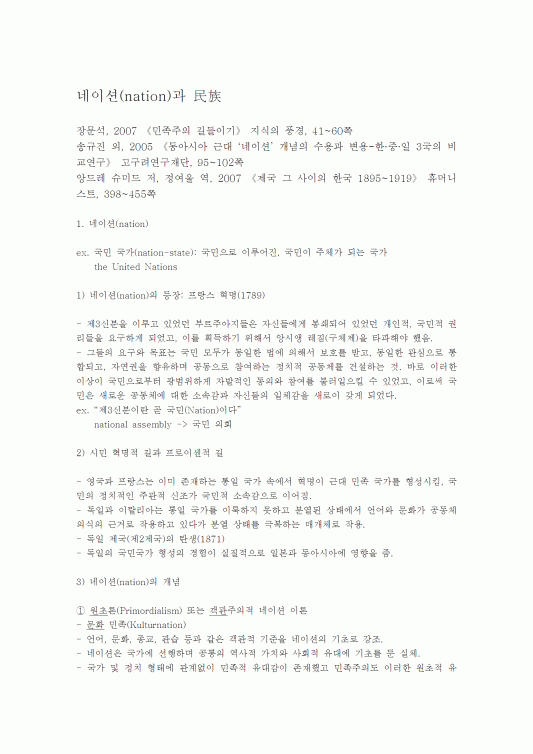 네이션과 민족