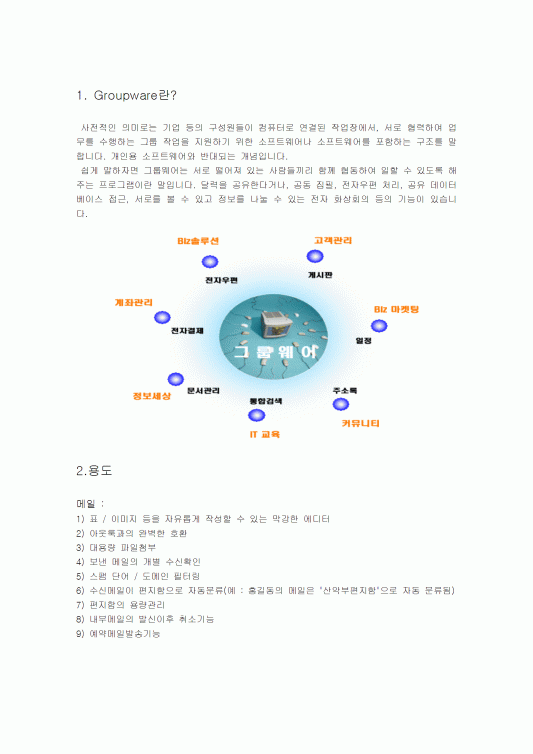 Groupware란? 레포트 자료