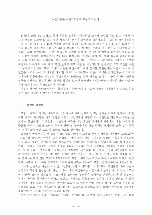 나폴레옹과 프랑스혁명