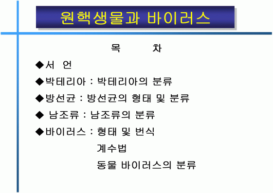 원핵생물과 바이러스