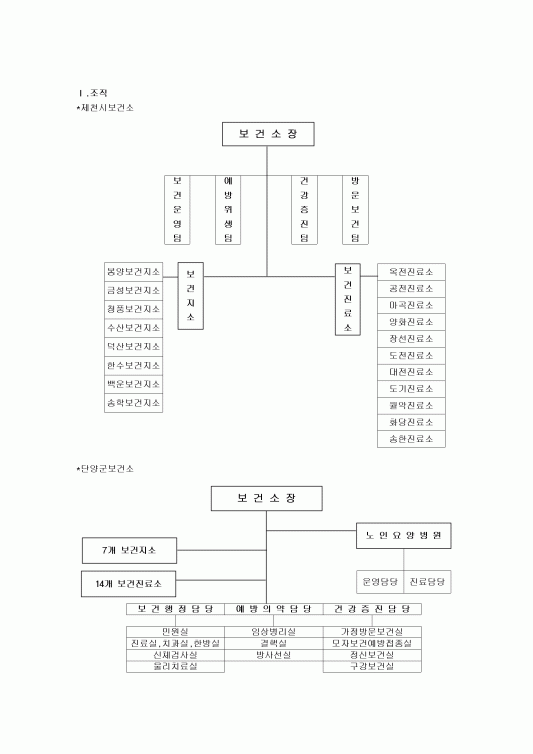 보건소 정보 레포트 자료