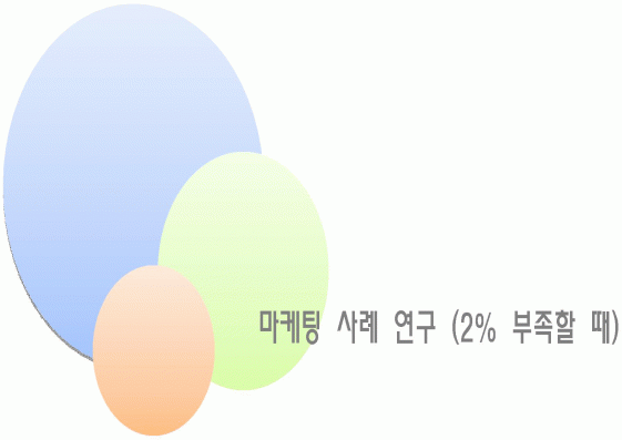2%부족할때 마케팅사례 성공사례