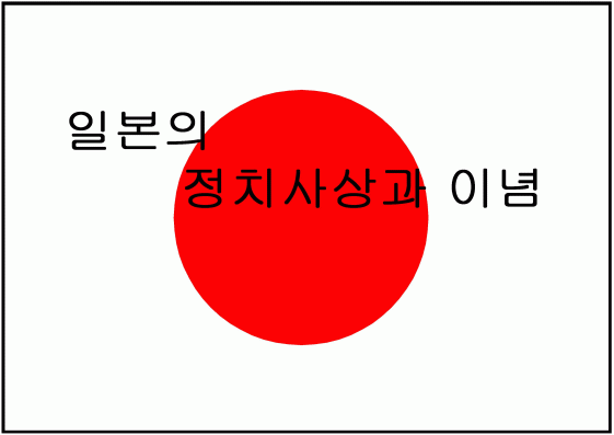 일본의 정치사상과 이념 (PPT자료)