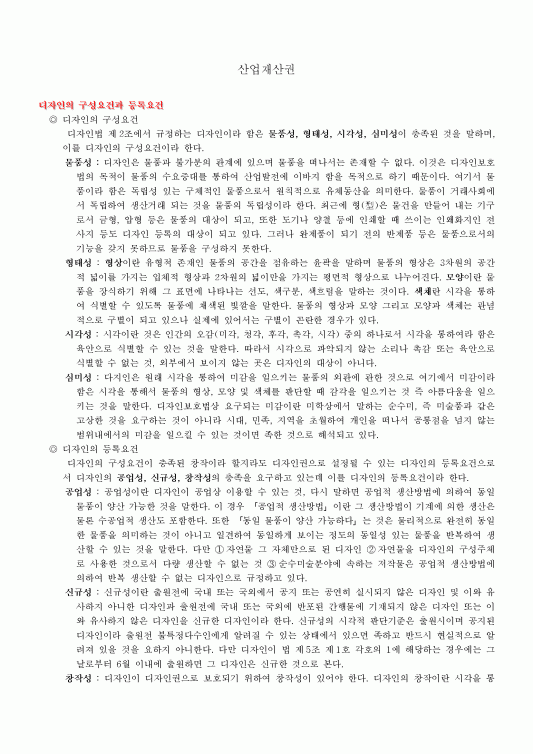 산업재산권 레포트 자료