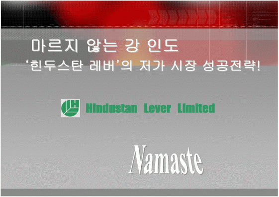 [마케팅원론] 힌두스탄 레버의 저가 시장 마케팅 전략 분석