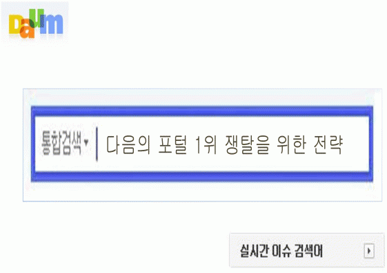 다음의 포털 1위 쟁탈을 위한 전략