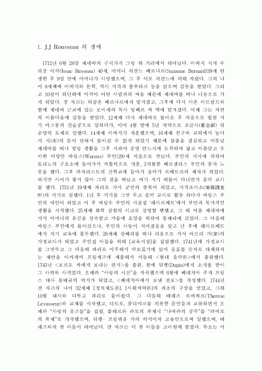 잔자크 루소의 교육