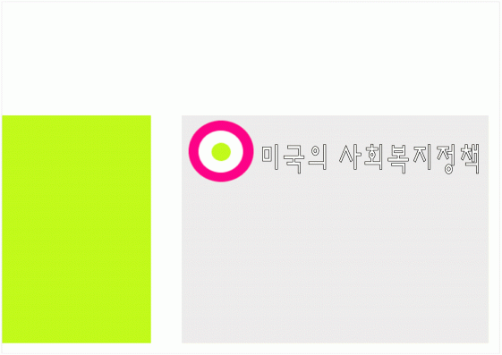 미국의 사회복지정책