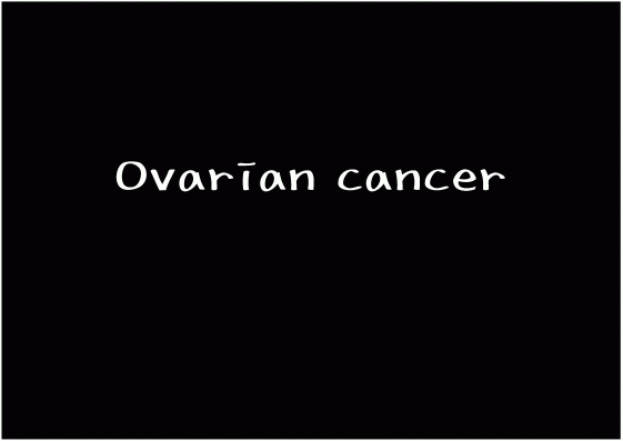 Ovariancancer 난소암