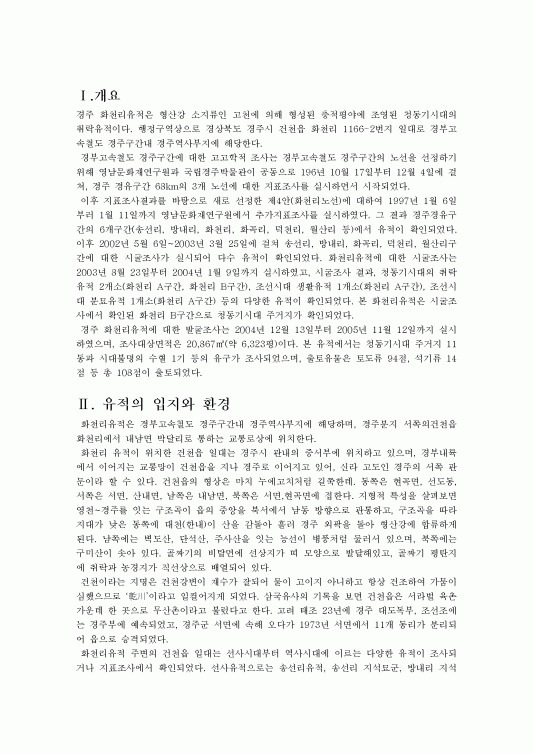 경주 화천리유적