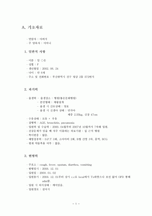 천식 case study, 문헌고찰