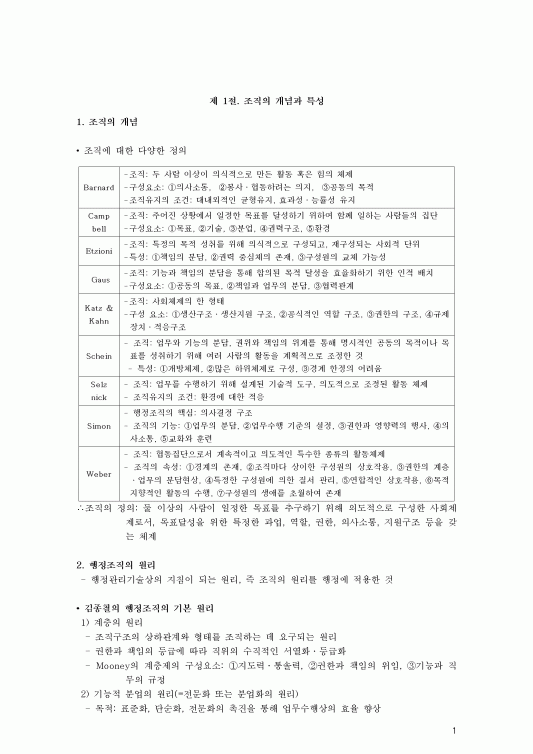 교육행정경영연구 조직론