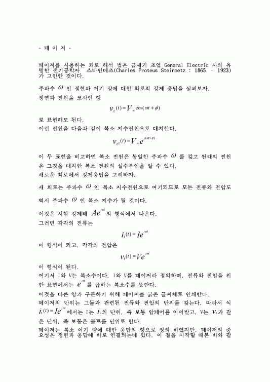 페이저 레포트 자료