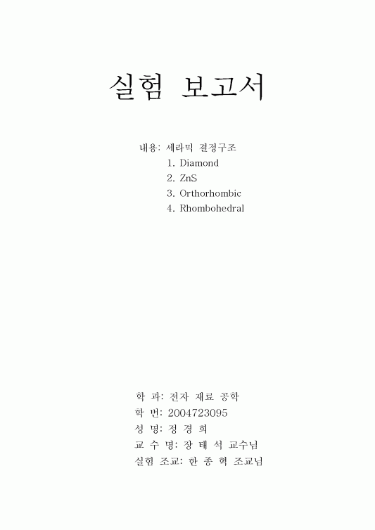 세라믹 결정구조