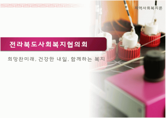 [사회복지론] 사회복지협의회에 대해서 [전라북도 사회복지협의회]