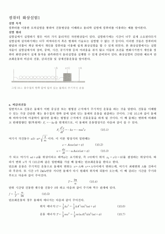 컴퓨터 화상실험 예비리포트
