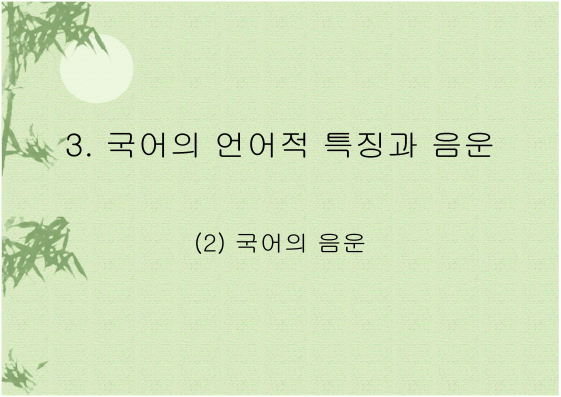 중2-1 생국 3단원 (2)음운 학습지도안 정리파워포인트
