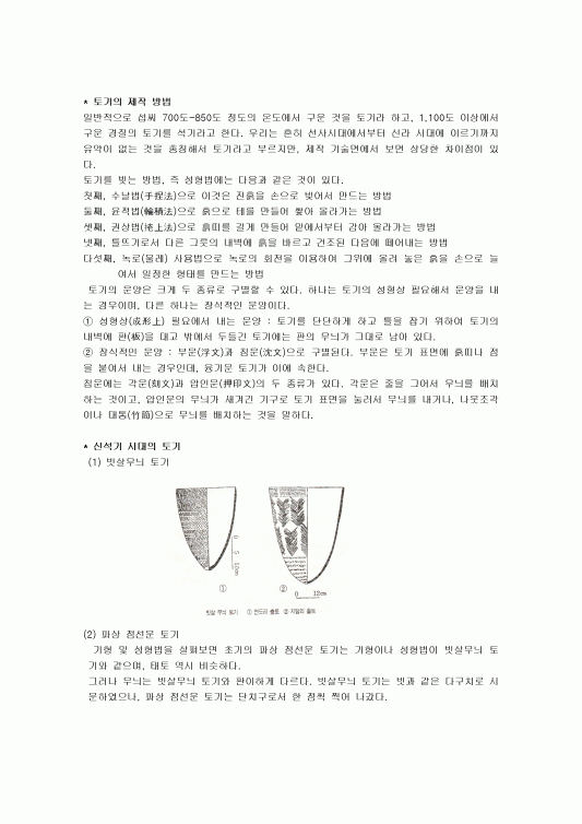 [인문과학] 한국의 토기