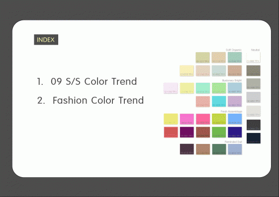 09 s/s color trend 분석