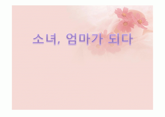 리틀맘(PPT) 레포트 자료