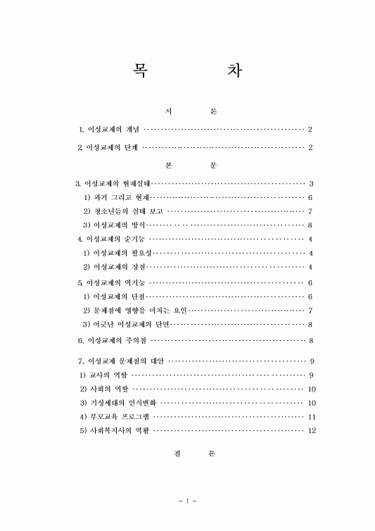 청소년 이성교제