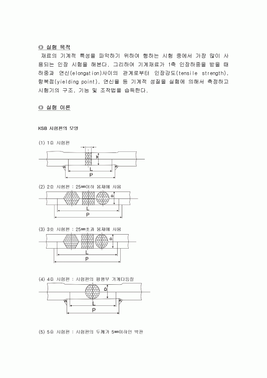 인장실험 고찰 보고서