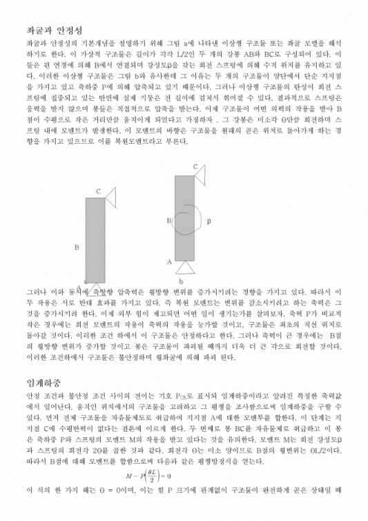좌굴 실험결과 분석 및 고찰
