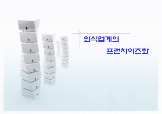 외식업 프랜차이즈 PPT