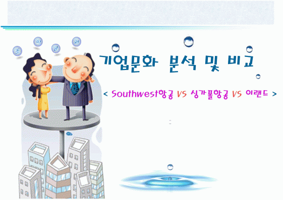 3사의 조직문화분석비교