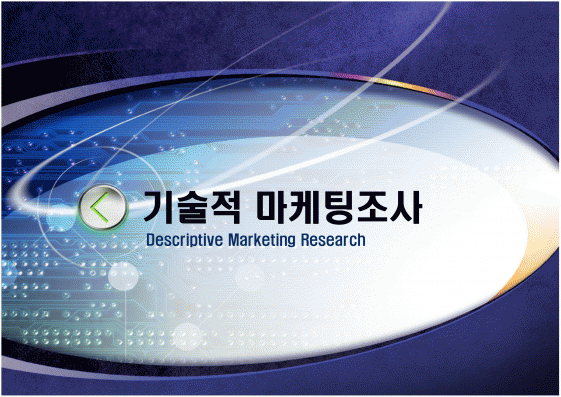 기술적 마케팅조사