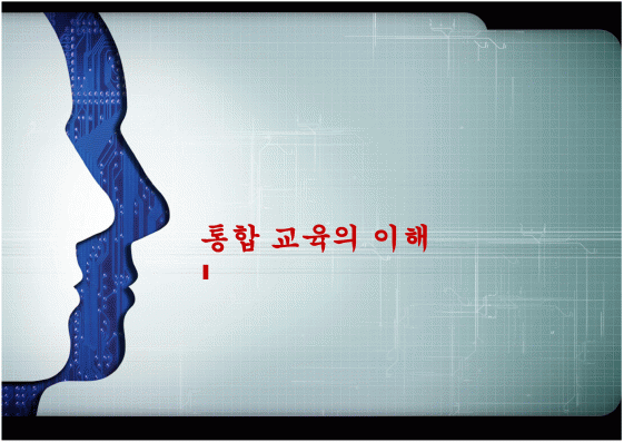 [사범/법학] 통합교육의 이해