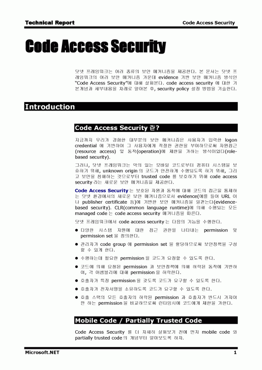 Code Access Security