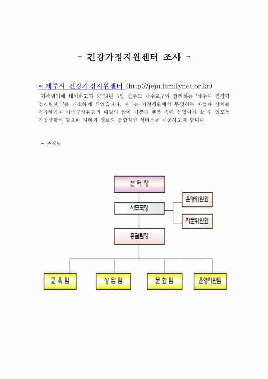 건강가정지원센터- 제주시
