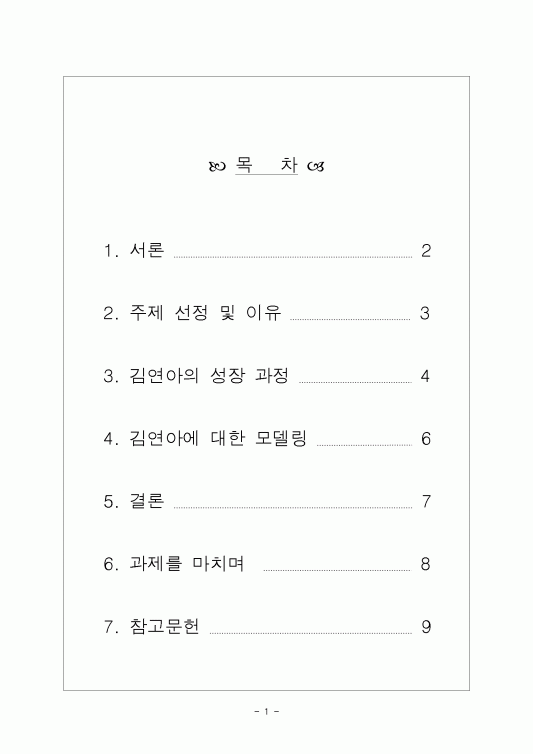 청소년에게 모델이 될만한 청소년-김연아