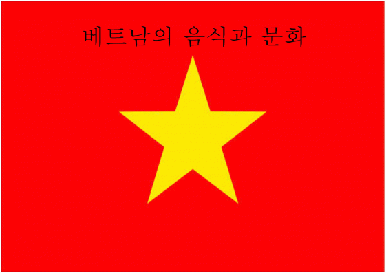 [자연과학] 베트남의 음식문화