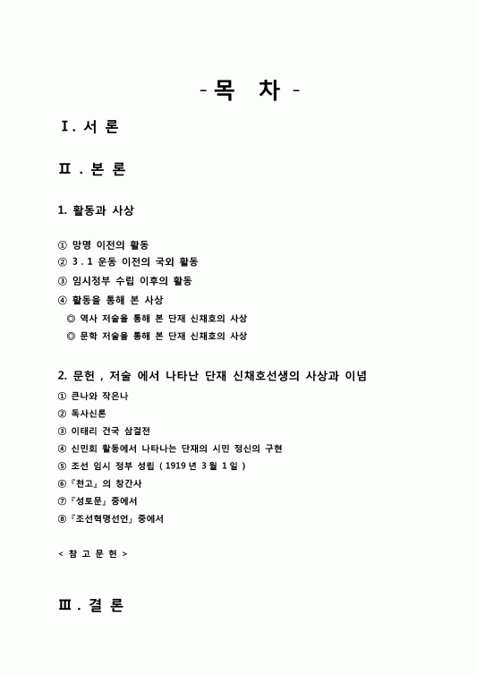 독립운동가 단재 신채호