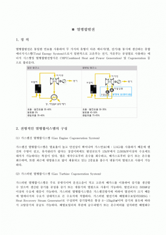 소형가스터빈열병합발전