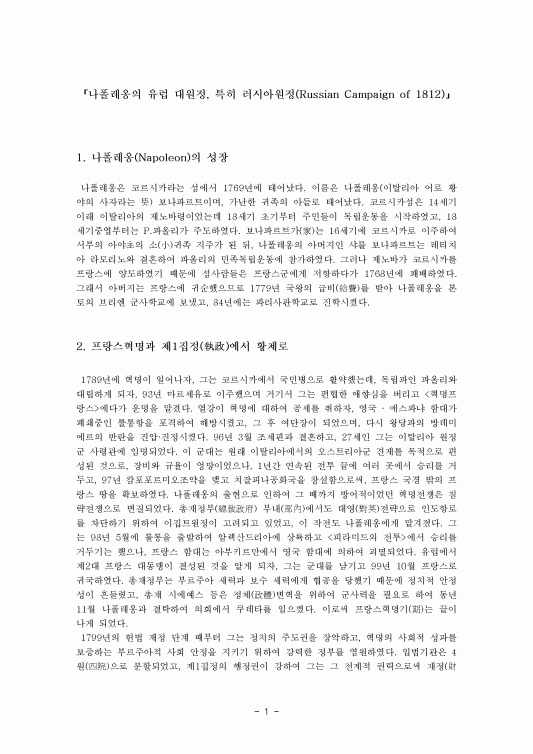 나폴레옹의 유럽원정