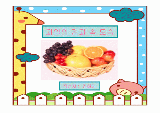 과일 겉과속 레포트 자료