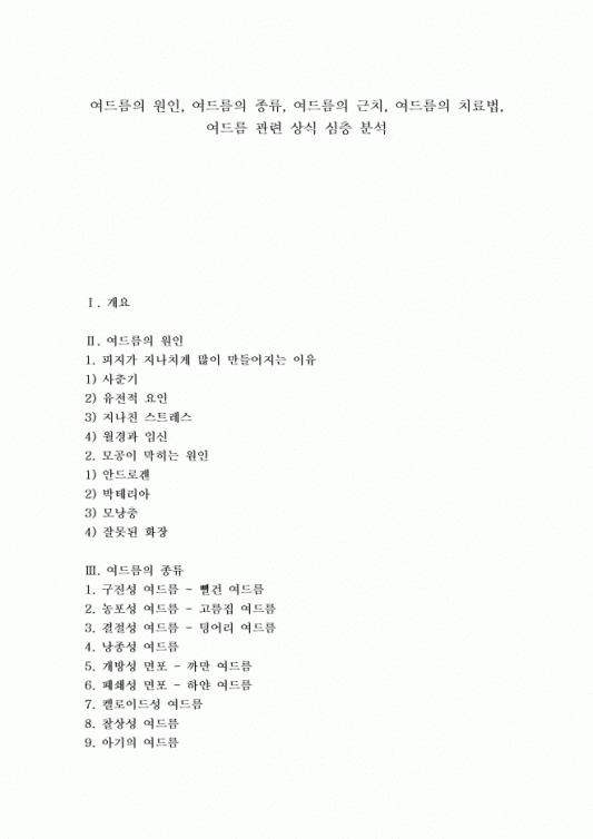 [여드름][여드름의 원인][여드름의 종류][여드름의 근치][여드름의 치료법][여드름 관련 상식][피부][피지]여드름의 원인, 여드름의 종류, 여드름의 근치, 여드름의 치료법, 여드름 관련 상식 심층 분석(여드름)