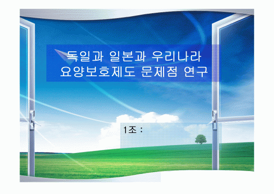 독일과 일본과 우리나라 요양보호제도 문제점 연구