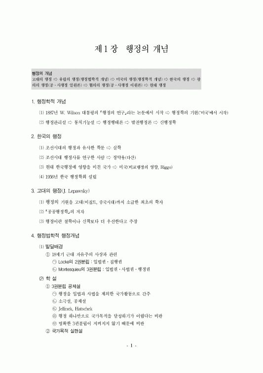 [행정학] 행정이란 무엇인가