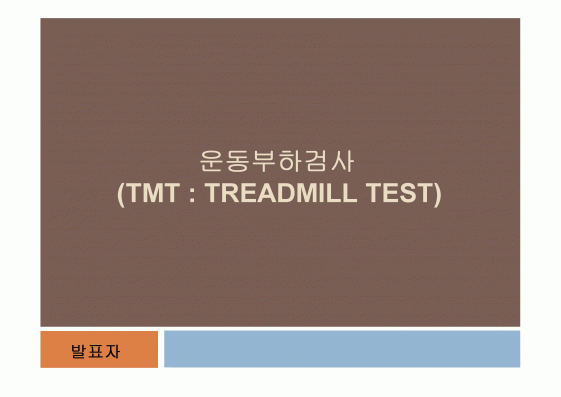 운동부하검사