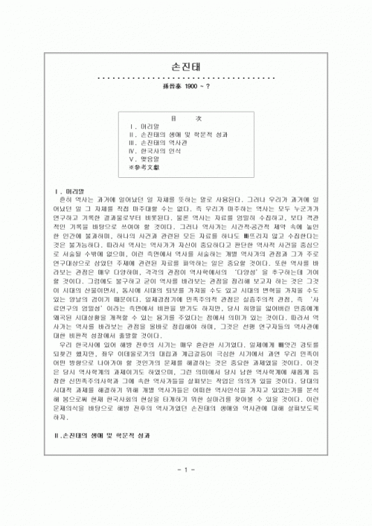역사학자 - 손진태