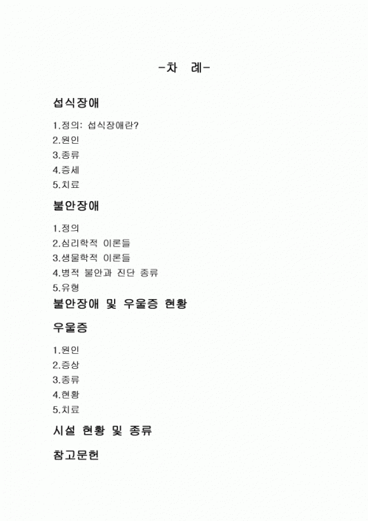 섭식장애와 불안장애