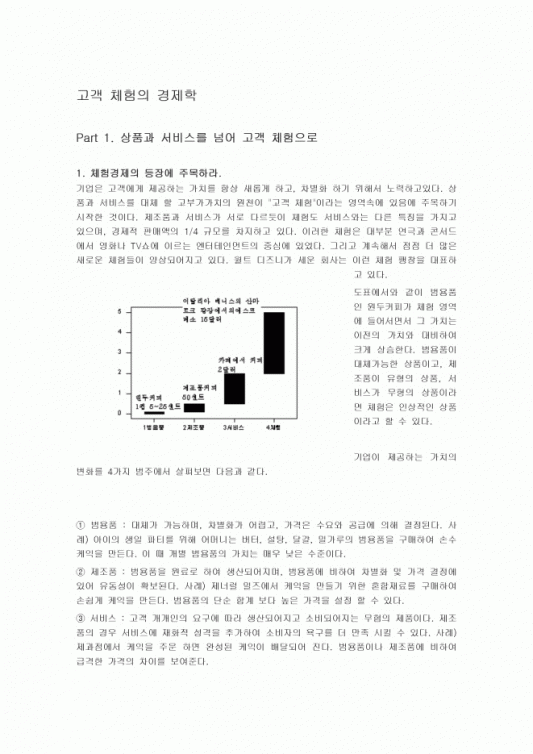 고객 체험의 경제학