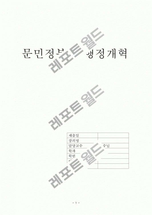 김영삼, 문민정부의 행정개혁