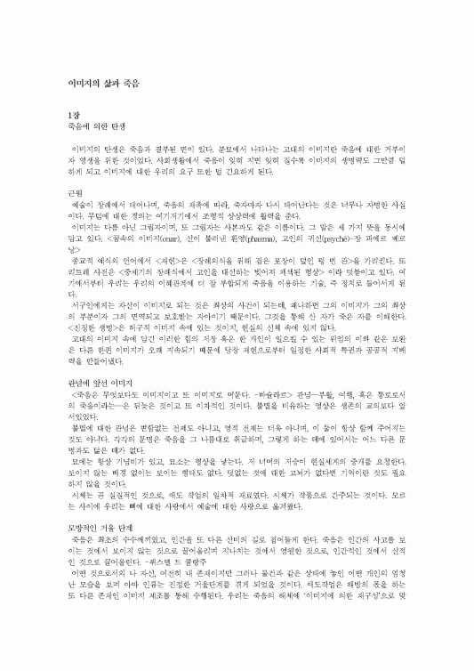 이미지의 삶과 죽음